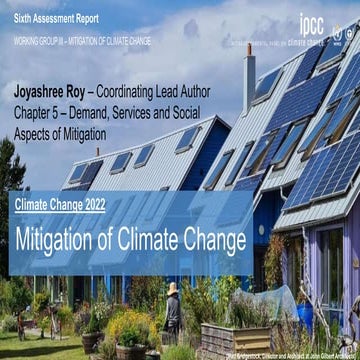 Climate Change 2022: Mitigation of Climate Change | PPTX