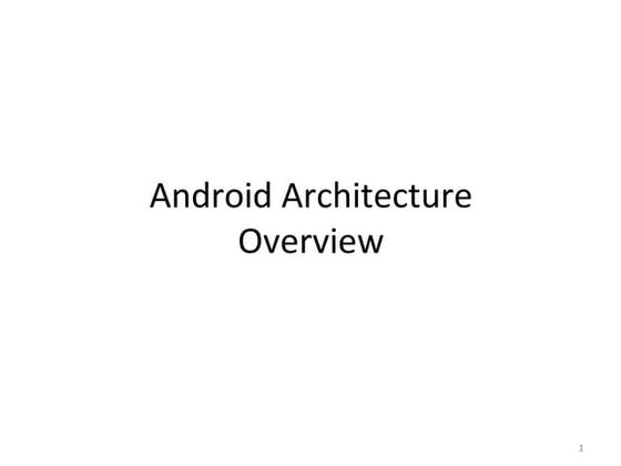 Introduction to android | PPT
