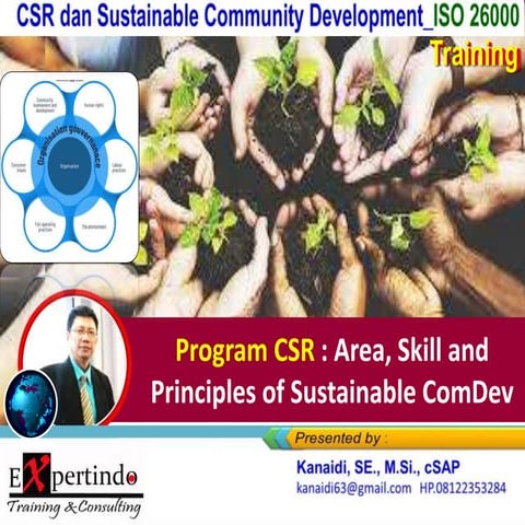 Program CSR : Areas, Skills and Principles of Sustainable Community ...