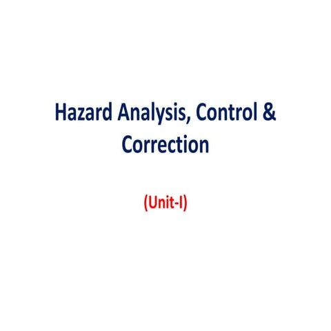 3.-unit-1-hazard-analysis-correction.pptx | First Aid | Injuries
