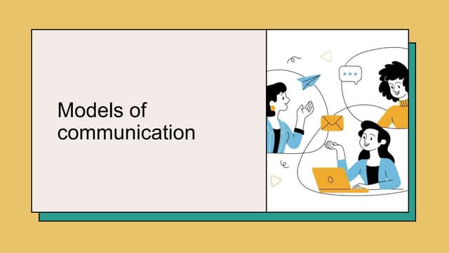 Communication Models | PPT