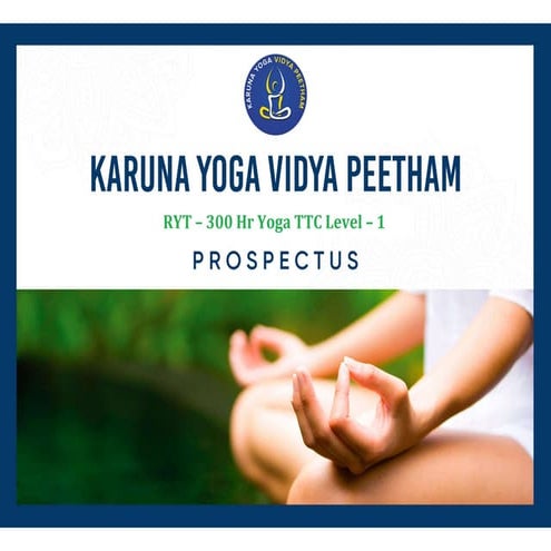 RYT – 300 Hr Yoga TTC Level – 1 | PDF