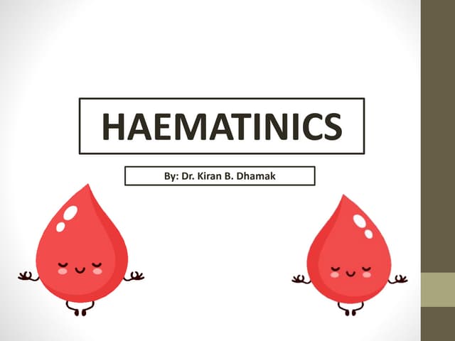 Haematinics in Pharmacy: Uses, Preparation, and Properties of Key Iron ...