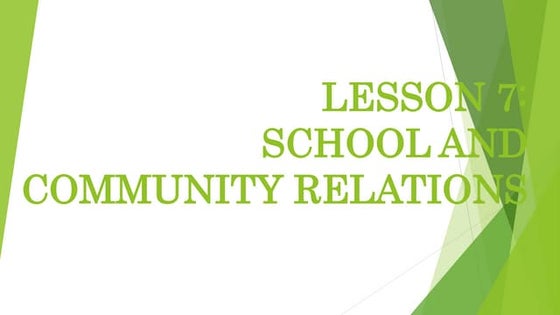 School community relationships | PPTX