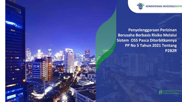 PAPARAN PERIZINAN MELALUI OSS RBA DAN PANDUAN PENDAFTARAN | PDF