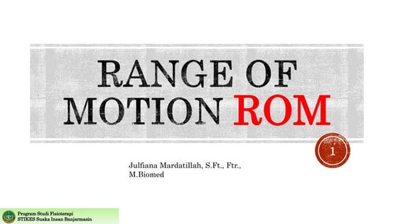 Pengukuran rom | PDF