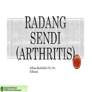 SARJANAN FISIOTERAPI - RADANG SENDI.pptx