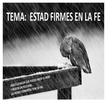 3. ESTAD FIRMES EN LA FE EN CRISTO JESUS | PPTX