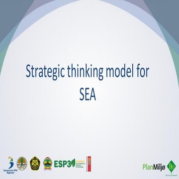Strategic thinking Model for SEA (Aplikasi di Indonesia) | PDF