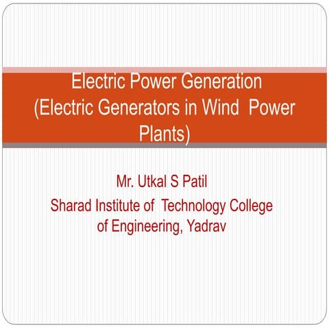 Electric Generators in Wind Power Plants.pptx