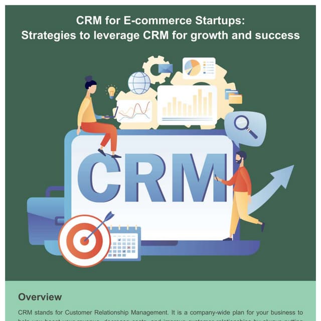 CRM for E-commerce Startups Strategies to leverage CRM for growth and ...