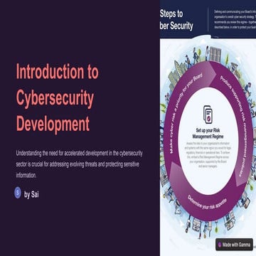 Cyber Security Research Landscape and Cyber security development | PPTX