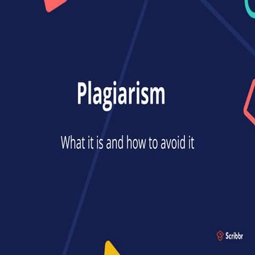 Plagiarism and Paraphrasing for research | PPT