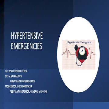 3.12.23 HTN EMERGENCIES and TREATMENT SCENARIOS | PPTX