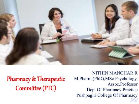 Pharmacy and Therapeutic committee | PPT
