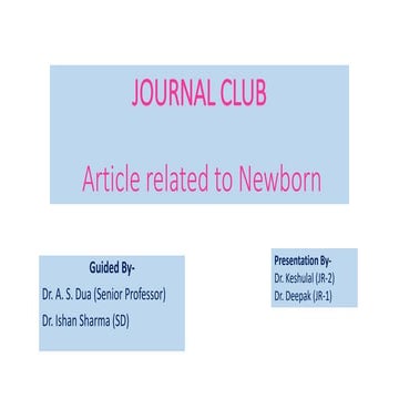 3. Journal Club of an Article on Newborn.pptx
