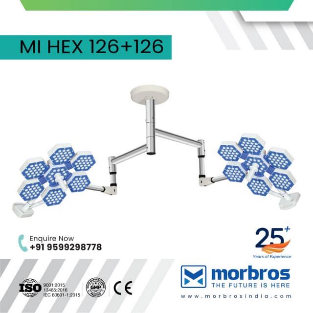 MI HEX 126+126 LED SURGICAL LIGHTS Morbros India | PDF