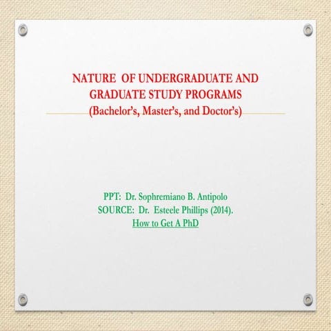 3. Nature of Undergraduate and Graduate Programs..ppt
