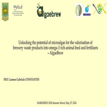 AlgaeBrew project - Unlocking the potential of microalgae for the ...