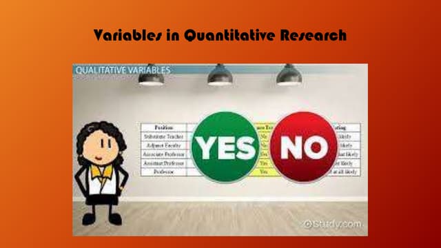 Types Of Variables In Research Pptx