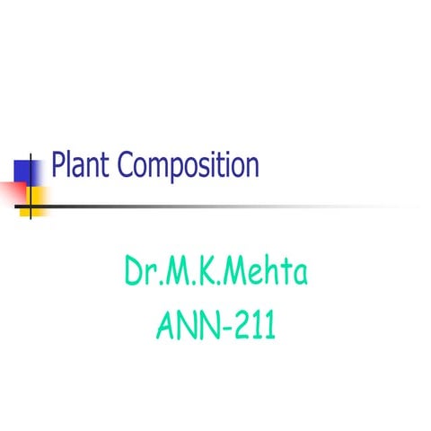animal nutrion plant and animal body composition | PPT | Food & Drink