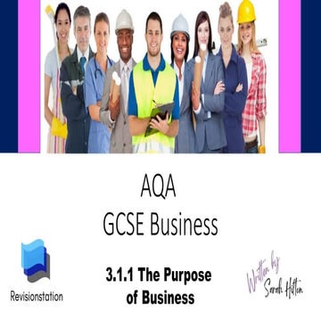 AQA GCSE Business 3.1.1 The purpose of business V3.pptx