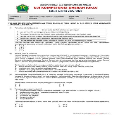3. BANK SOAL-PABP AGAMA KATOLIK-2022-2023.docx3. BANK SOAL-PABP AGAMA ...