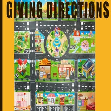 3.) GIVING DIRECTIONS (Vocabulary) - Slides | PPT