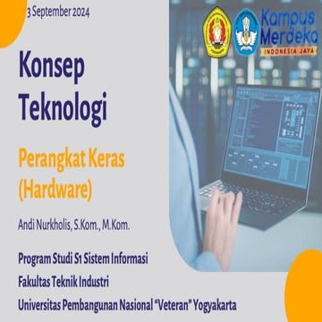 Konsep Teknologi - 3 Perangkat Keras (Hardware) | PDF