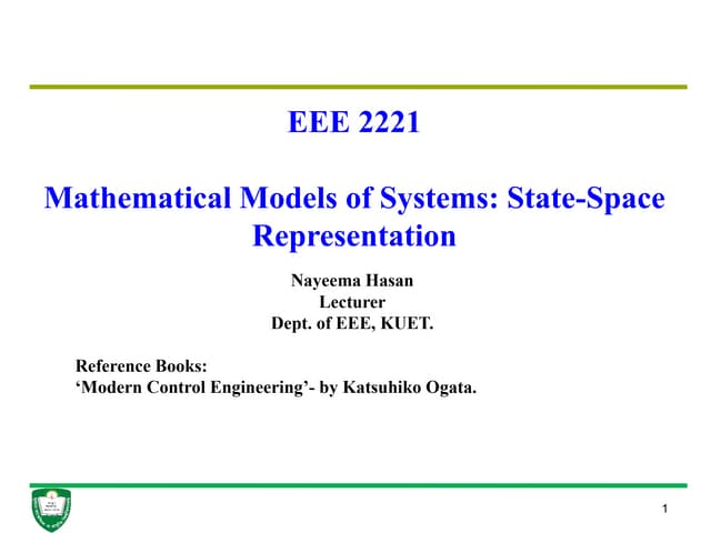 State space models | PPT