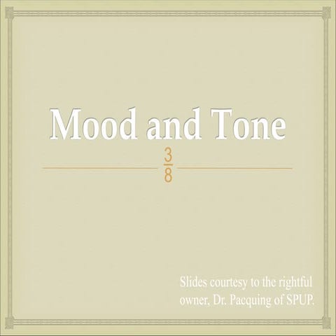 Creative Writing - Mood and Tone - Copy. | PPTX