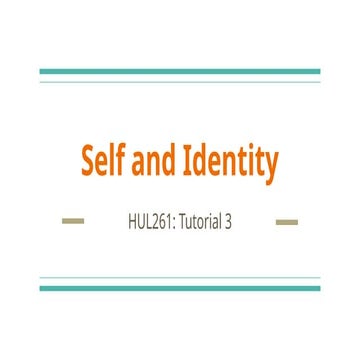 3. Self and Identity (Tutorial 3).pptx pyshplou | PPTX