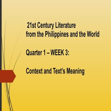 3. QUARTER 1.literature.and the world and regionspptx | PPTX