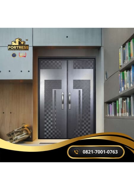WA 0821 7001 0763 (FORTRESS) Pintu Besi Dua Daun Minimalis di Sampang | PDF