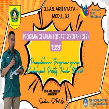 3.3.a.9. Aksi Nyata - Modul 3.3 (1).pdf guru penggerak | PDF