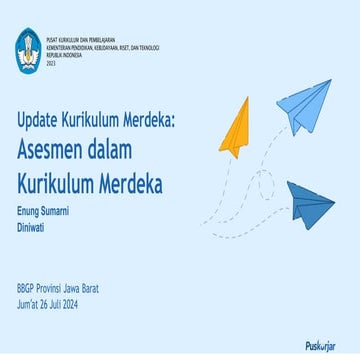 Update Asesmen dalam Kurikulum Merdeka 2024 | PDF