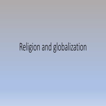 3.-Religion-and-globalization to know what is the important | PPT