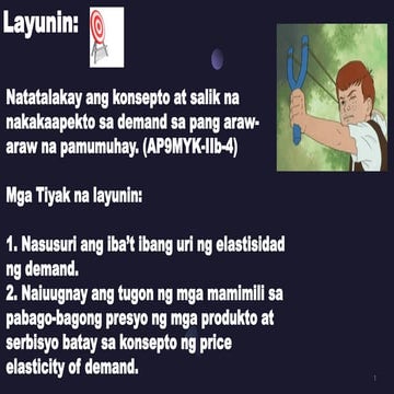 Elasticity of Demand (Filipino) | PPTX