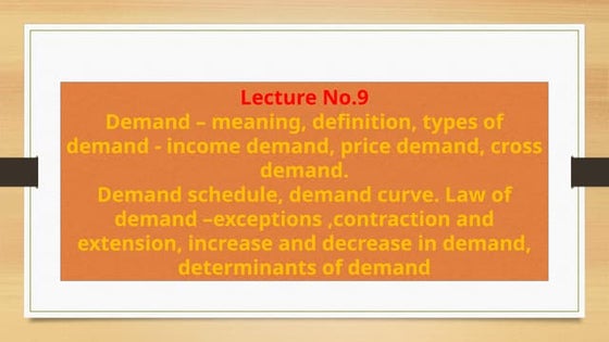 DEMAND ,TYPES AND IT'S FUNCTIONS | PPT