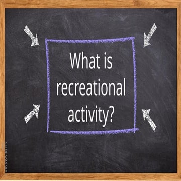 what is recreational activity ...
