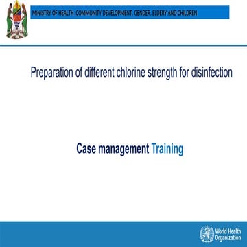 3. Chlorine Preparation, HYGIENIC CONDITIONS .ppt