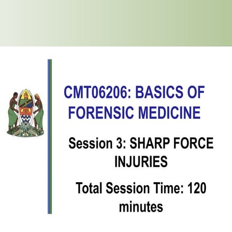 3.0 SHARP FORCE INJURIES and documentation.pptx