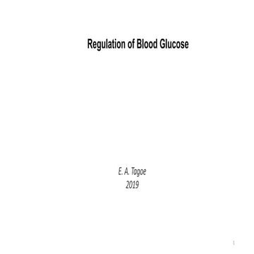 Regulation of blood glucose | PPTX