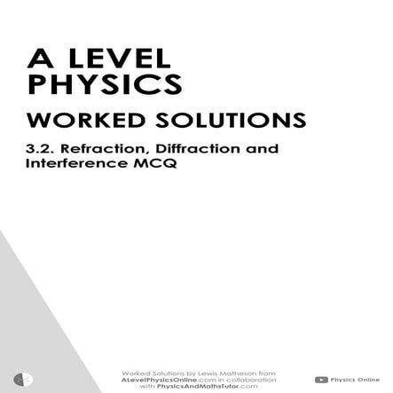 3.2. Refraction, Diffraction and Interference MCQ MA.pdf