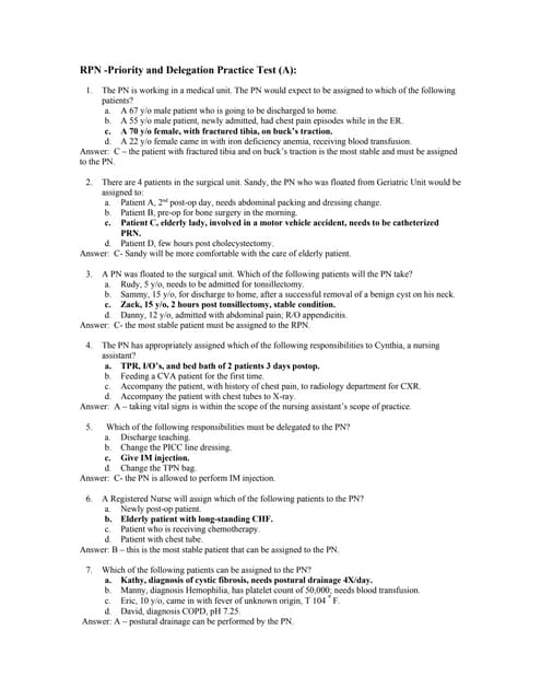 Nclex test review | PDF | Lung and Respiratory Health | Diseases and ...