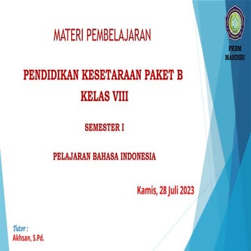 Materi Teks Berita untuk siswa kelas VII | PPTX