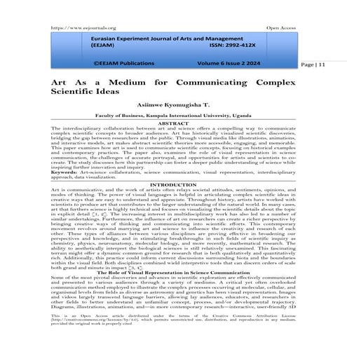 Art As a Medium for Communicating Complex Scientific Ideas (www.kiu.ac ...