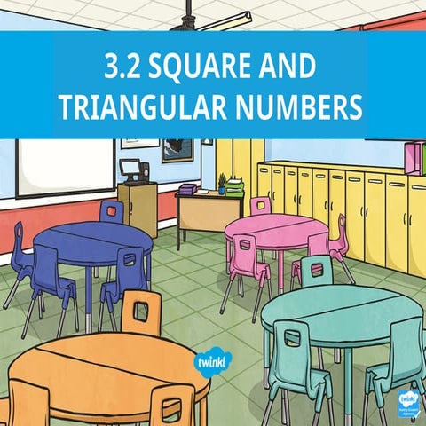 Teaching lesson about Square Numbers and Triangular Numbers | PPTX