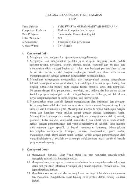 1.RPP INFORMATIKA KLS X KD 1 Semester 1.docx