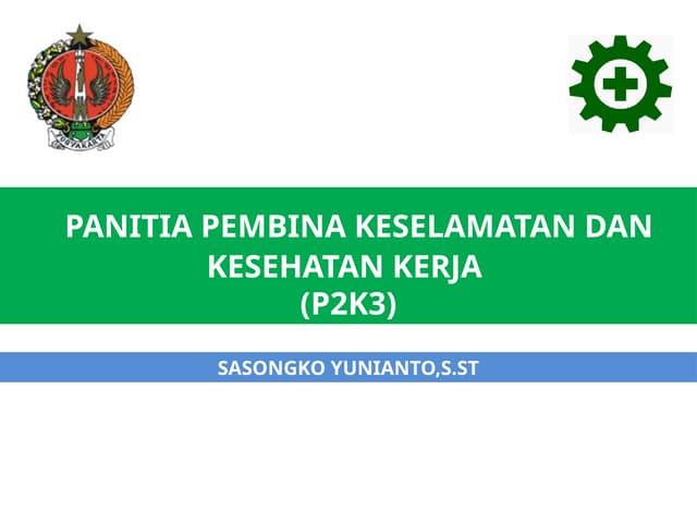 Syarat pembentukan P2K3 | PPT